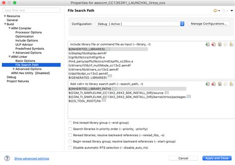 CCS CCSTUDIO Cannot Open Source File DeviceFamily H Driverlib Ioc H Drivers PIN H