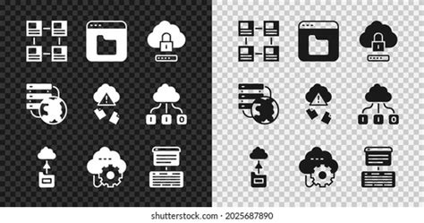Set Hierarchy Organogram Chart Browser Files Stock Vector Royalty Free