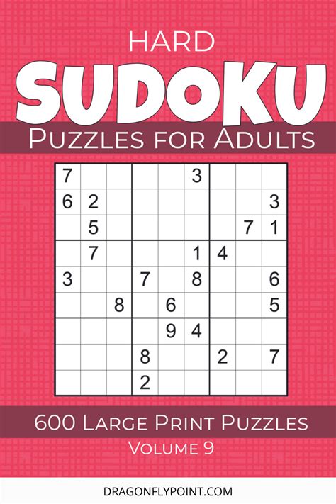 Hard Sudoku Puzzles For Adults Volume 9 Artofit