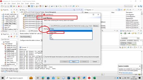 C XCODECS Load Memory Using CCS Code Composer Studio Forum Code Composer Studio TI E E