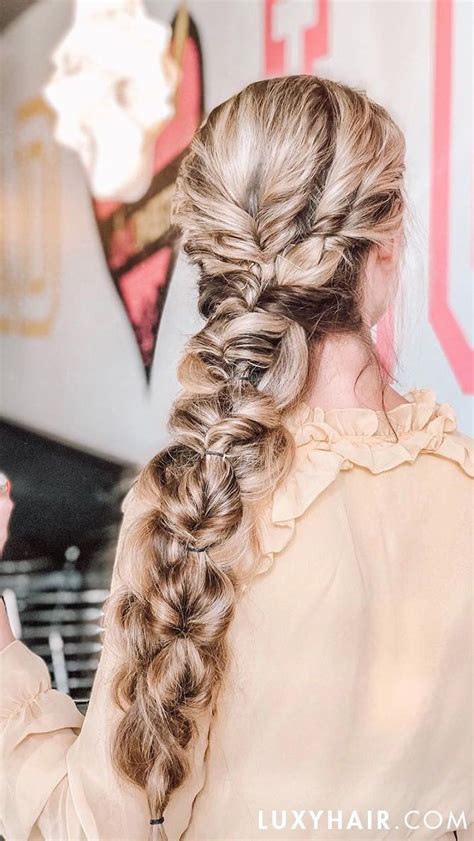 Braid Hairstyles Mermaid Braid Tutorial Luxy® Hair Mermaid Braid