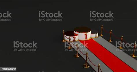 수 상자 연단의 3d 렌더링입니다 금은 청동 연단 색종이 와입니다 첫번째 장소 포상 경쟁에 대한 스톡 사진 및 기타 이미지