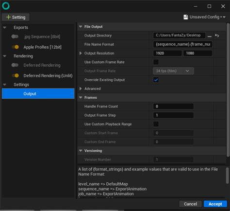 Export A 2d Animation — Odyssey 10 Documentation