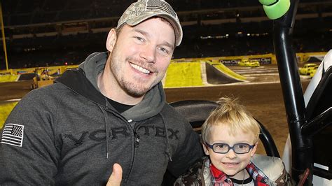 Chris Pratt Has Fun Outing With 10 Year Old Son Jack At Dodgers Game