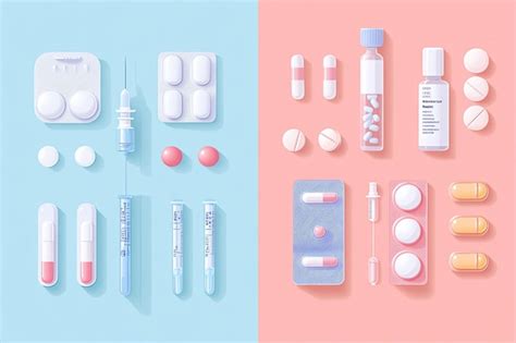 A Colorful Infographicstyle Illustration Of Various Hormonal Contraceptive Methods Premium Ai
