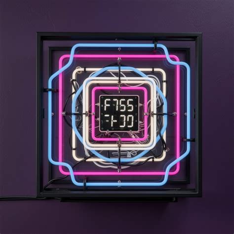 Free Neon Geometric Display Image Neon Geometric Display Download
