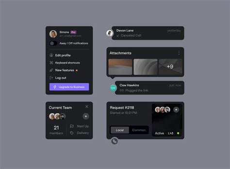 Popovers Ui Component Dark Cards Ui Components Card Ui Ui Design
