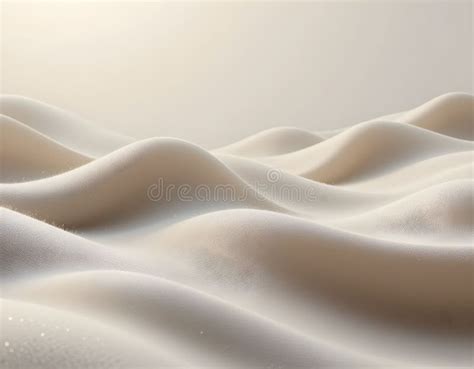 Smooth Undulating White Surfaces Resembling Desert Dunes Creating A