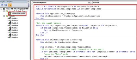 how to open received sent emails in edit mode automatically with