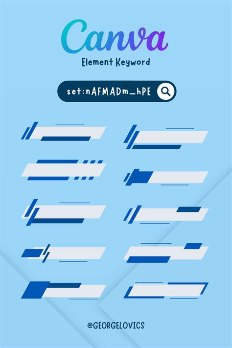 Lower Third Canva Element Keyword Keyword Elements Canva Canvas