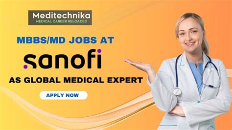 Mbbsmd Jobs At Sanofi As Global Medical Expert Apply Now
