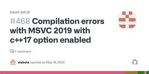 Compilation Errors With Msvc 2019 With C17 Option Enabled · Issue 468 · Boost Extdi · Github