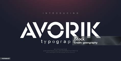 스포츠 현대 도시 알파벳 글꼴 타이포그래피 추상기술 패션 디지털 미래의 크리에이티브 로고 글꼴 벡터 일러스트레이션 0명에 대한 스톡 벡터 아트 및 기타 이미지 Istock