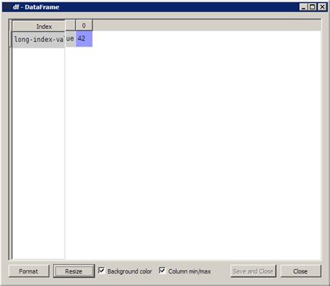 Dataframe Viewer Resizes The Index Column Wrongly · Issue 7629 · Spyder Idespyder · Github