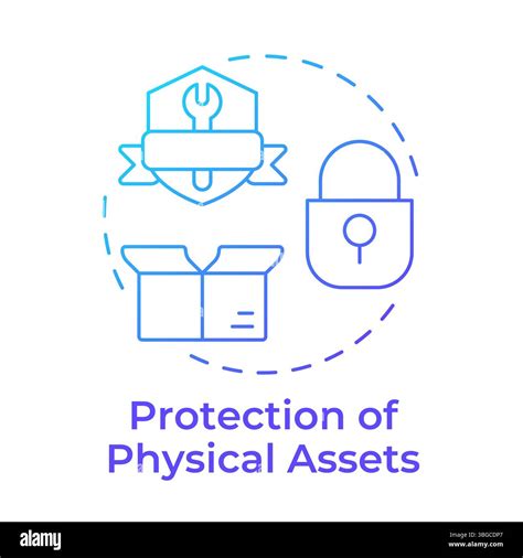 Protection Of Physical Assets Blue Gradient Concept Icon Stock Vector Image And Art Alamy