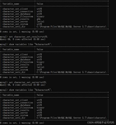 【笔记】windows中mysql无法使用中文数据进行插入error 1136 21s01 Column Count Doesn‘t Match Value Count At Row 1