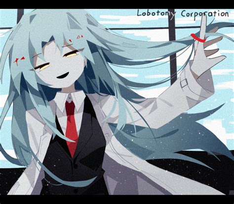Safebooru 1girl Angela Project Moon Aqua Hair Black Vest Breasts