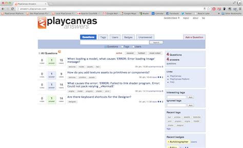 Playcanvas Community Part 1 Announcing Playcanvas Answers Playcanvas Blog