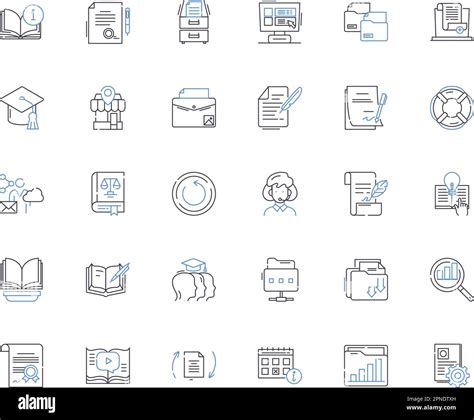 Web Based Line Icons Collection Accessible Cloud Based Collaborative Convenient Dynamic