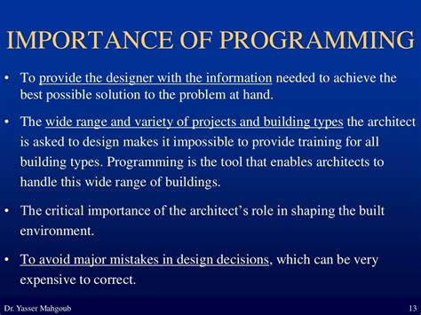 Architectural Programming Lecture Pdf