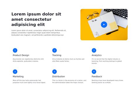 How It Works List With Video And Grid Style Cards Easyfrontend