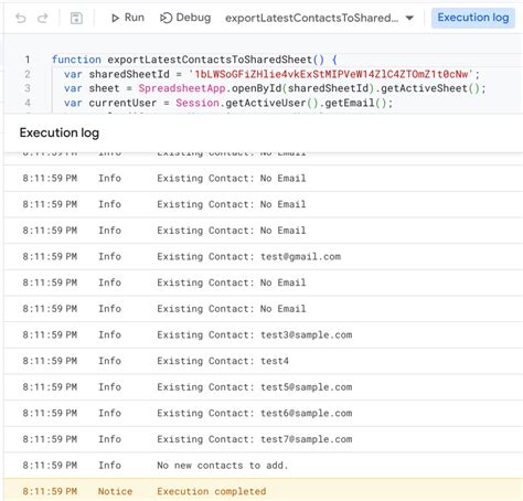 Connecting Google Sheets And Contacts Stack Overflow