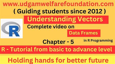 Understanding Data Framesdata Frames In R Programmingdata Frames In R Programmig Complete