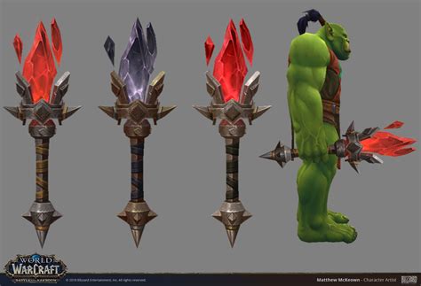 Matthew Mckeown World Of Warcraft Battle For Azeroth Weapons