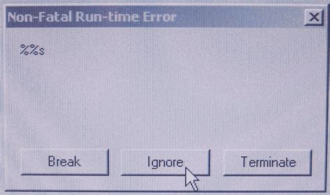 Non Fatal Run Time Error S Ni Community