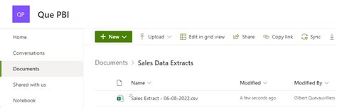 Exporting A Power Bi Visual Data To A Csv File In Sharepoint Fourmoo Microsoft Fabric Power Bi