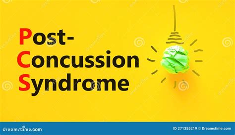 Pcs Post Concussion Syndrome Symbol Concept Words Pcs Post Concussion