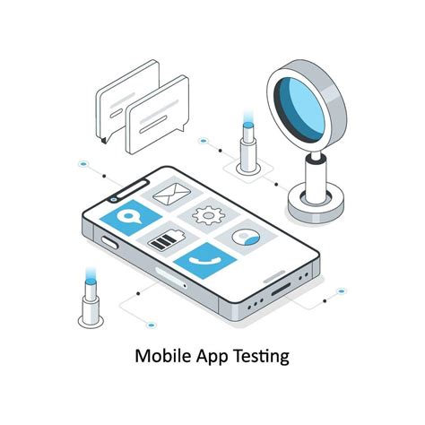 Mobile App Testing Isometric Stock Illustration Eps File 36346245