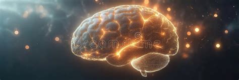 Scientific Depiction Of The Brain And Nervous System With Glowing Neuron Pathways And Electrical