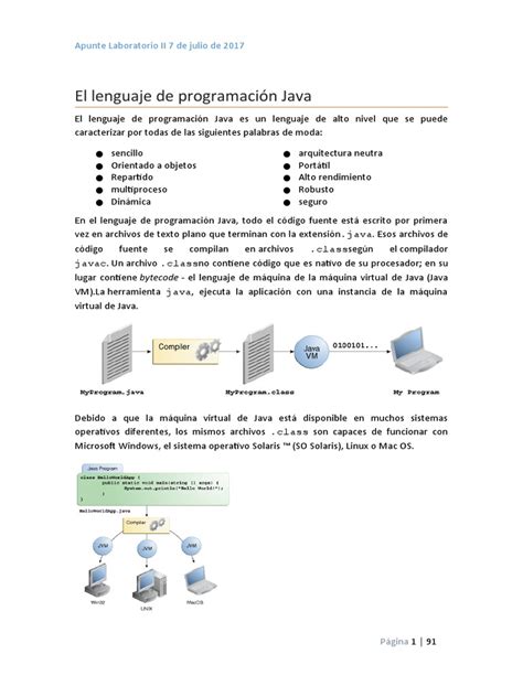 Apunte De Java Pdf Máquina Virtual De Java Java Lenguaje De Programación