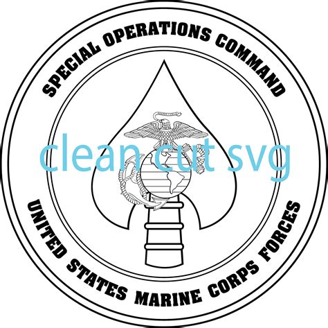 Artstation Usmc Special Operations Command Forces Patch Vector File