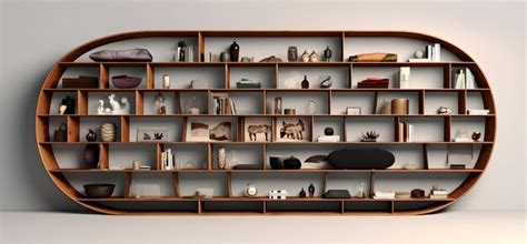 Premium AI Image The Exquisite Artistry Of The Customizable Modular Bookshelf System