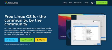 AlmaLinux OS Forever Free Enterprise Grade Operating System