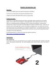 Lab Worksheet Arduino Docx Arduino Introduction Lab Objectives 1