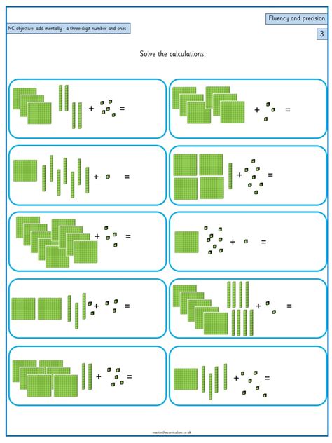 Add And Subtract Numbers Mentally Including A Three Digit Number And Ones Master The