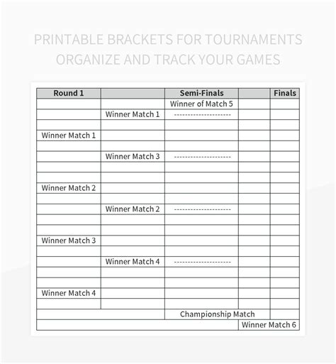 Free Printable Tournament Brackets And Templates Printables For Everyone