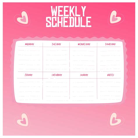 Cute Weekly Calendar Template 10 Free Pdf Printables Printablee