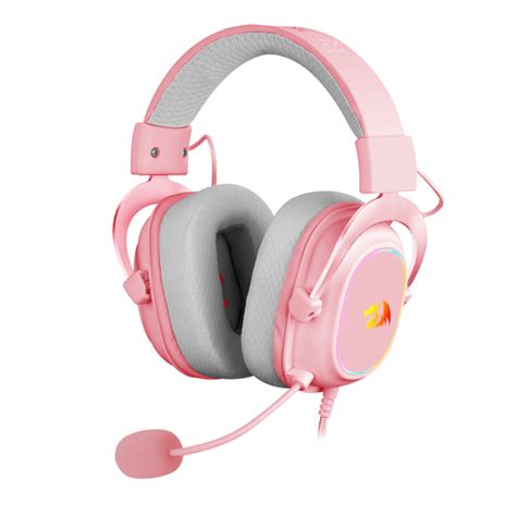 Headset Gamer Redragon ZEUS X Rosa RGB 7.1 Profissional