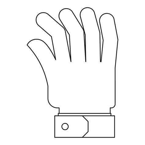 Palm Icon Outline Style Vector Art At Vecteezy