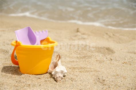 여름 바다 모래 장난감 모래놀이 사진이미지일러스트캘리그라피 Tdrc작가