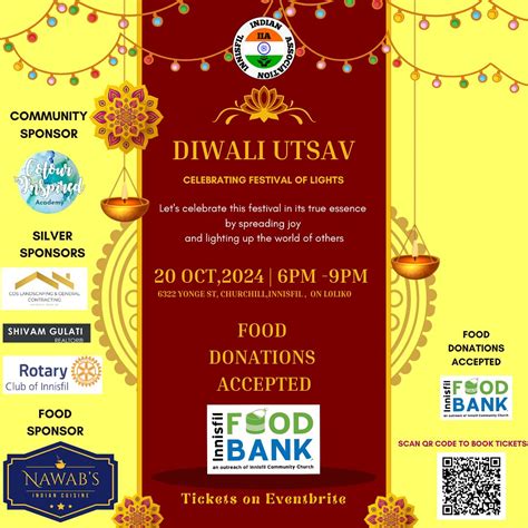 Innisfil Indian Association One Day Left For Our Diwali Utsav 2024 Join Us Tomorrow For An
