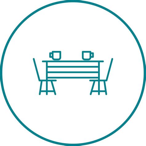 Dining Table Vector Icon 16132183 Vector Art At Vecteezy