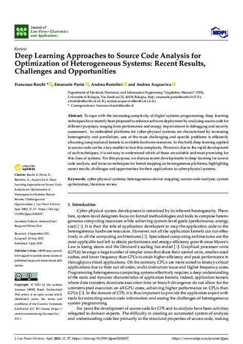 Pdf Deep Learning Approaches To Source Code Analysis For Optimization Of Heterogeneous Systems