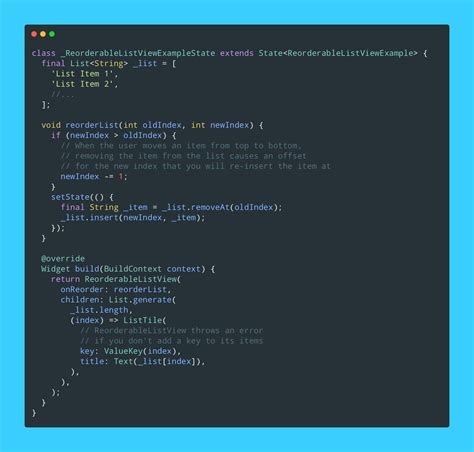 Praharsh Bhatt On Linkedin Flutter Reorderablelistview Flutterdev Fluttertip