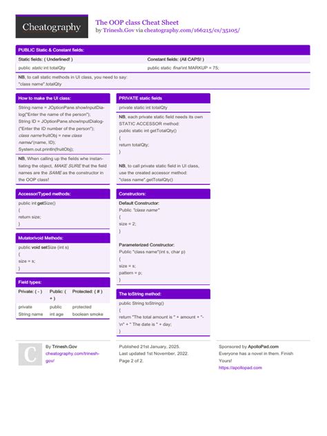 Trinesh Govthe Oop Class Pdf Computer Science Systems Architecture
