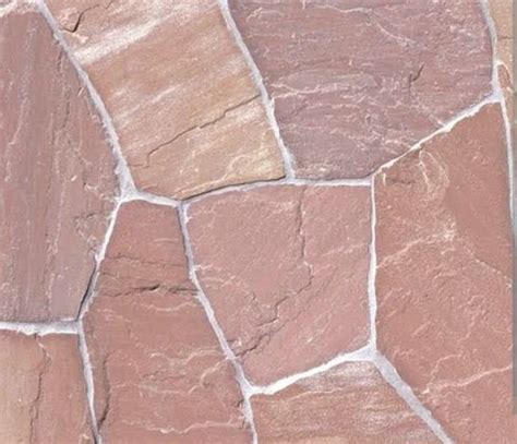Multicolor Crazy Pattern Sandstone Cladding Tiles Size Small 4 Inch
